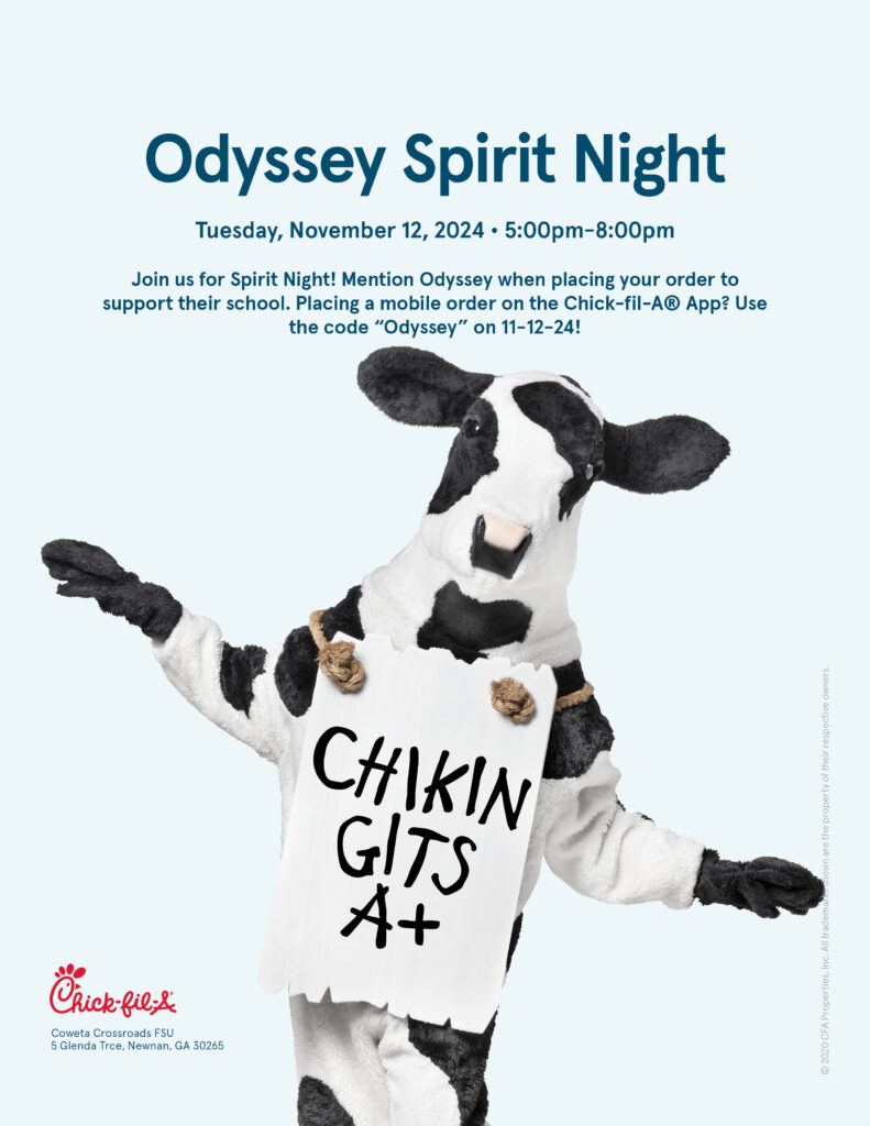 Chick-fil-a Spirit Night - Odyssey Charter School