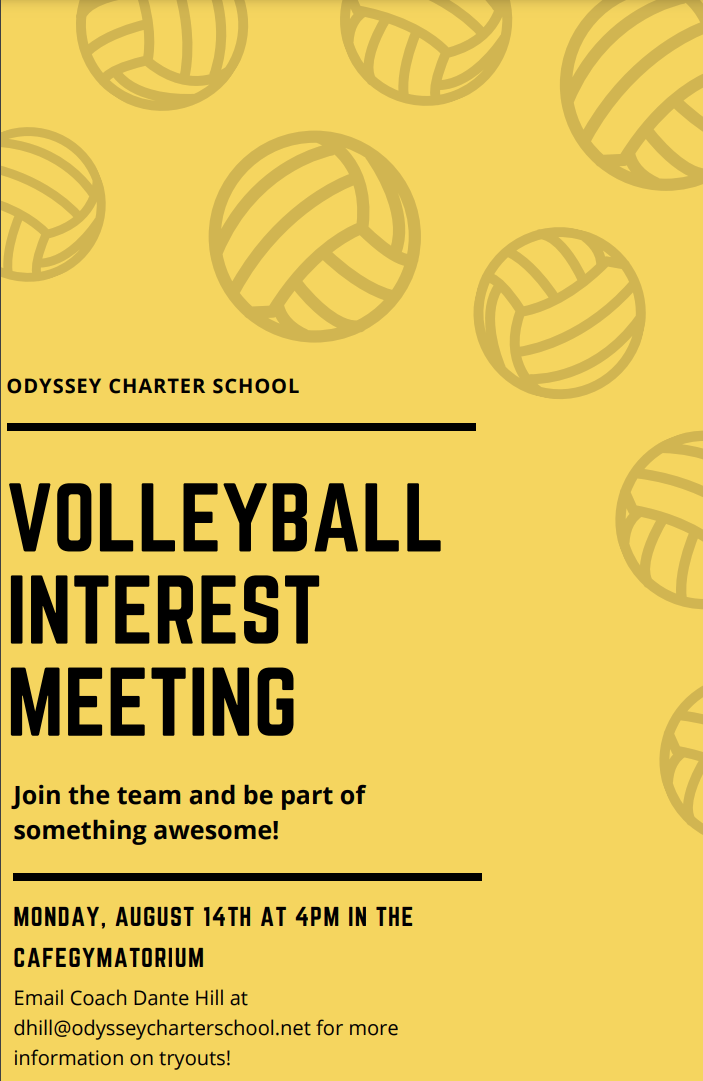 Volleyball Interest Meeting - Odyssey Charter School