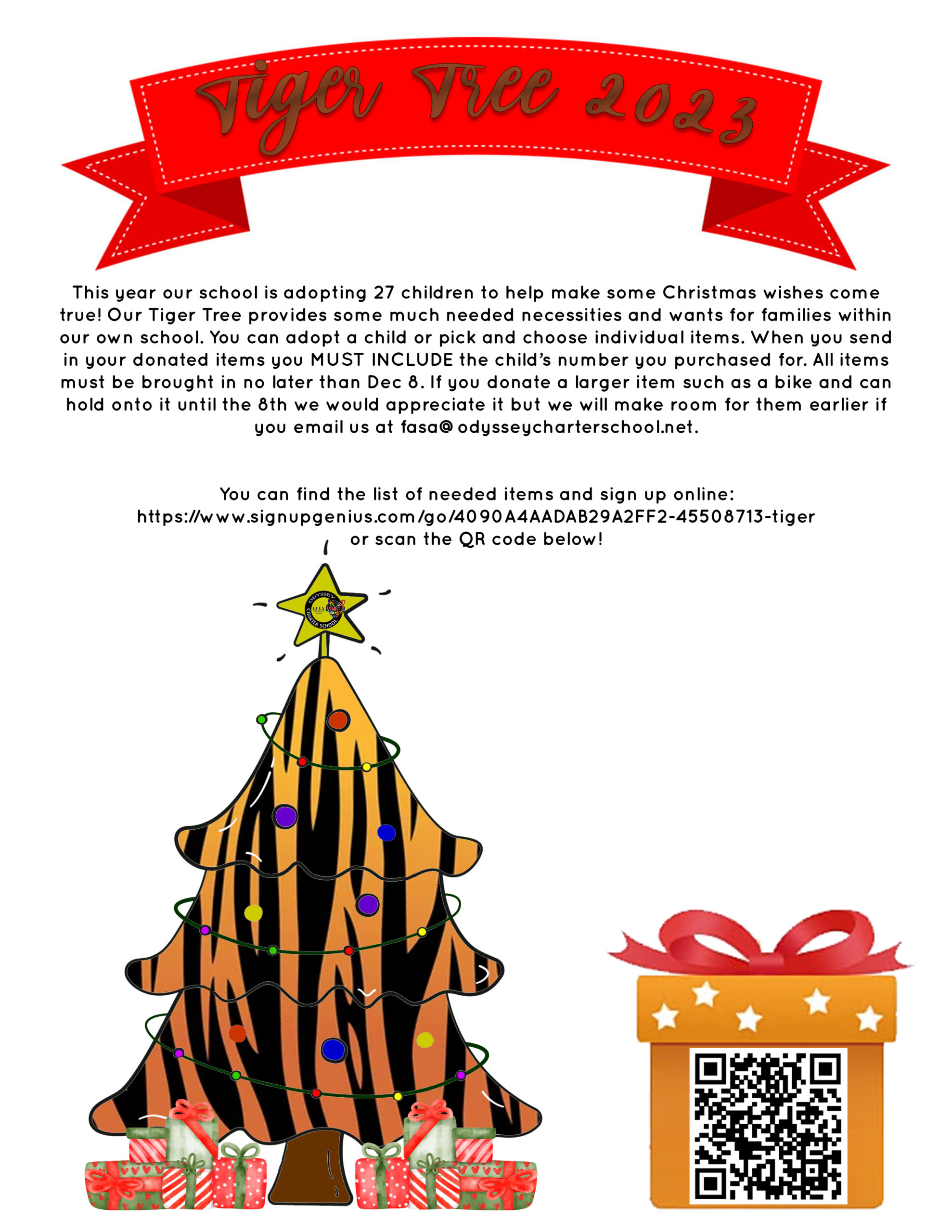 Tiger Tree 2023 - Odyssey Charter School